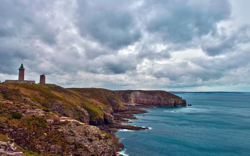 Cap Frehel stock photo. Image of sights, beach, spring - 25484028