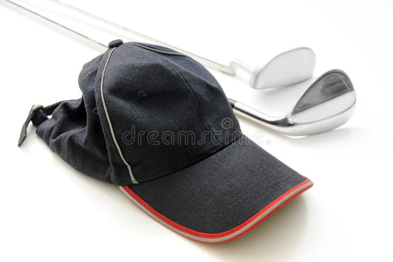 Red golf cap stock photo. Image of golf, accessories - 18090062