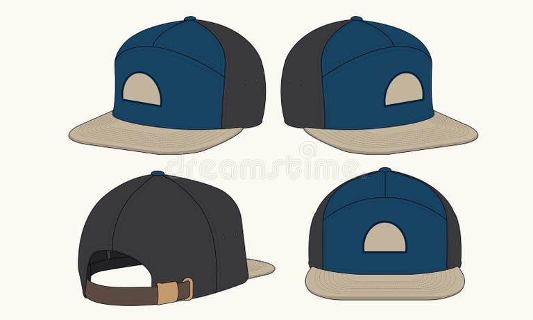 Fitted Hat Template Stock Illustrations – 207 Fitted Hat Template Stock ...