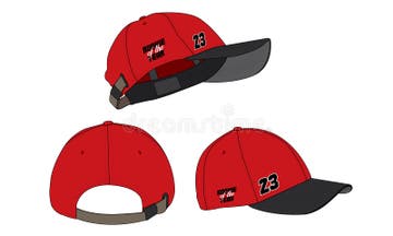 Fitted Hat Template Stock Illustrations – 207 Fitted Hat Template Stock ...
