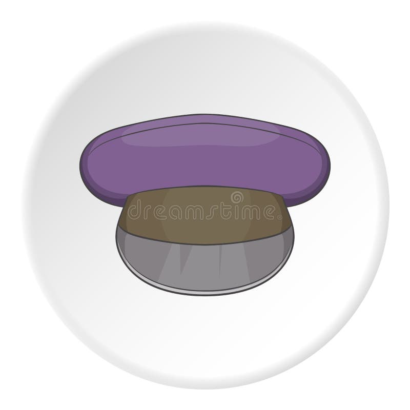 Cap icon, cartoon style stock illustration. Illustration of policeman ...