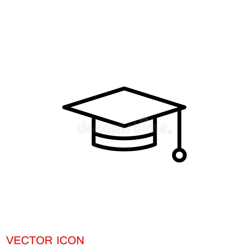 Cap Icon in Flat Style. Vector Illustration Stock Illustration ...