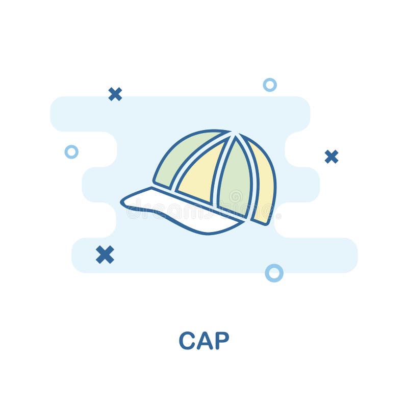 Cap Icon. Monochrome Style Design from Clothes Icon Collection. UI and ...