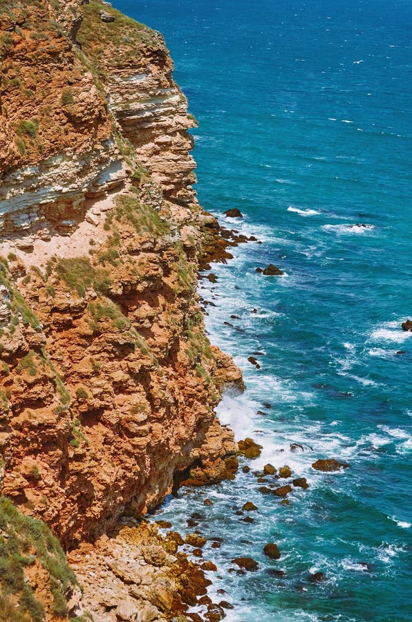 Cap Kaliakra image stock. Image du seascape, promontoire - 66428119