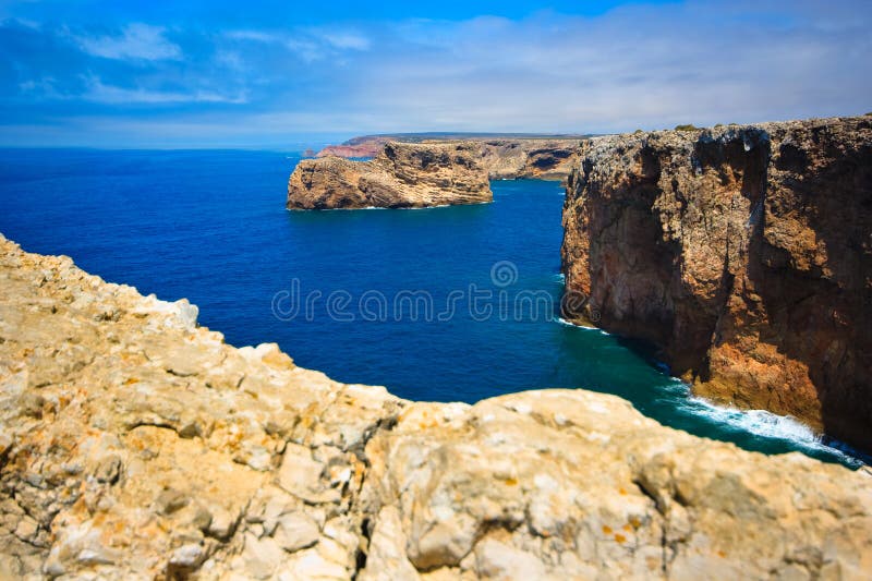 Cap, Rock - Coast at Portugal Stock Image - Image of fishing, portugal ...