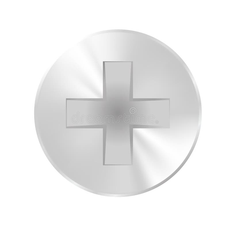 Cap Screws Flat, Glossy Surface. Stock Vector - Illustration of curve ...