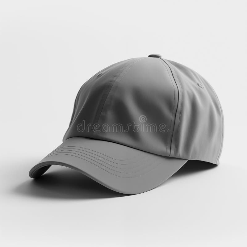 Cap Side View on a White Background. Stock Illustration - Illustration ...