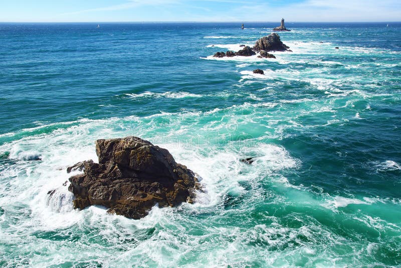 Cap Sizun, Pointe du Raz. image stock. Image du horizontal - 39872831