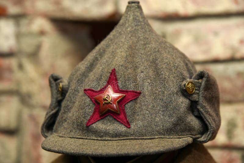 Cap of a Soviet Soldier of the Second World War Stock Photo - Image of ...