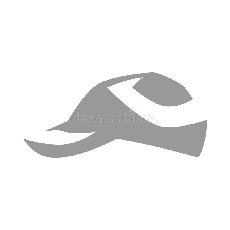 Cap Symbol on White Backdrop Stock Vector - Illustration of template ...