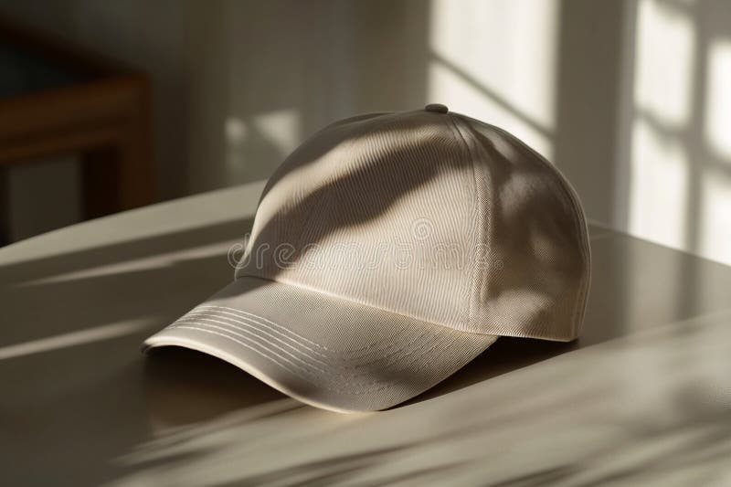 Cap on table in soft light stock photo. Image of sunny - 344837856
