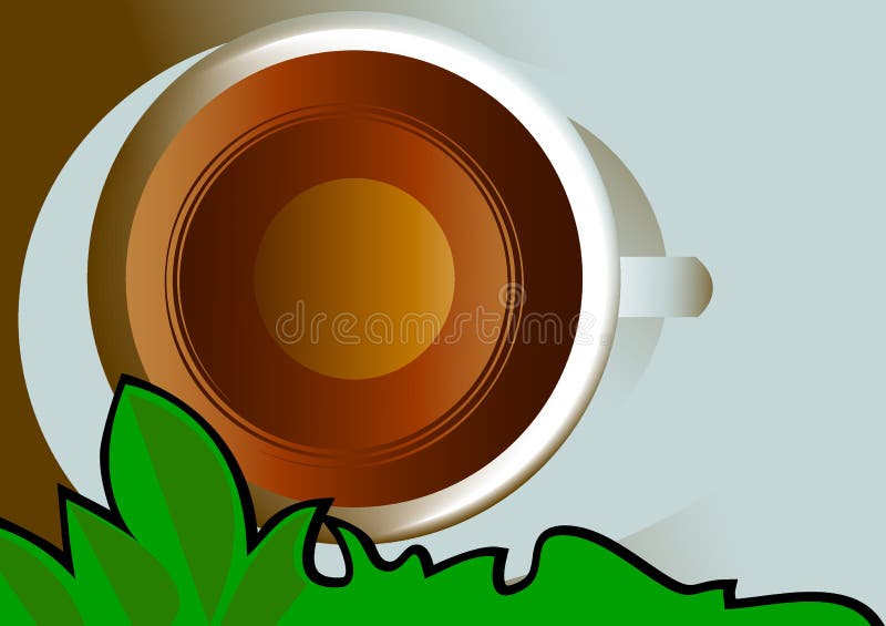 Cap of tea stock vector. Illustration of stylization, business - 9850703