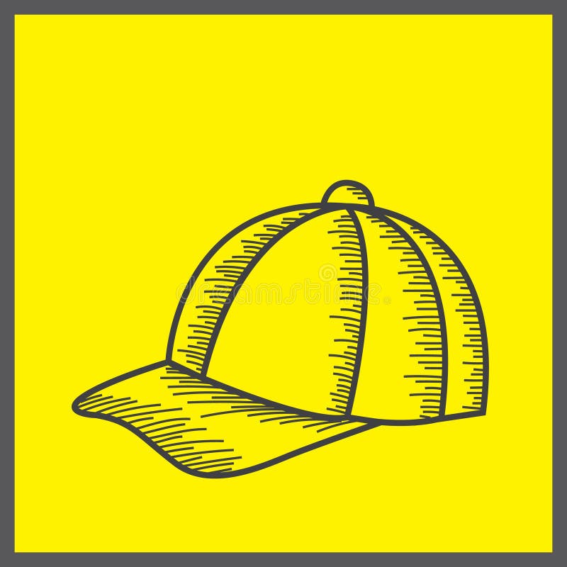 Cap. Vector Illustration Decorative Design Stock Vector - Illustration ...