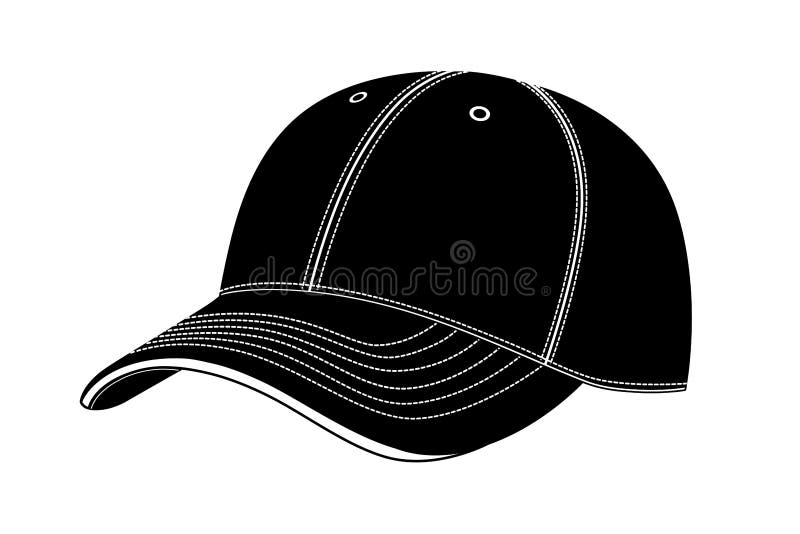 Cap in Vector on White Background. Stock Vector - Illustration of ...