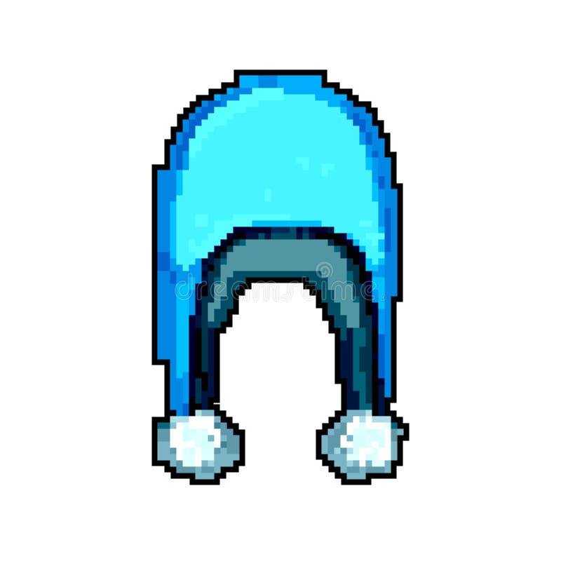 Cap Winter Hat Kid Game Pixel Art Vector Illustration Stock Vector ...