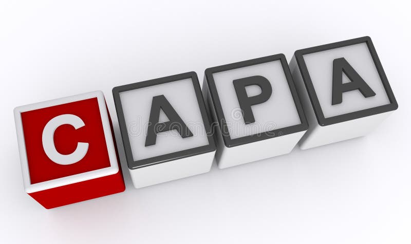 Capa Corrective and Preventive Action Word Block on White Stock ... Capa Corrective and Preventive Action Word Block on White Stock ...