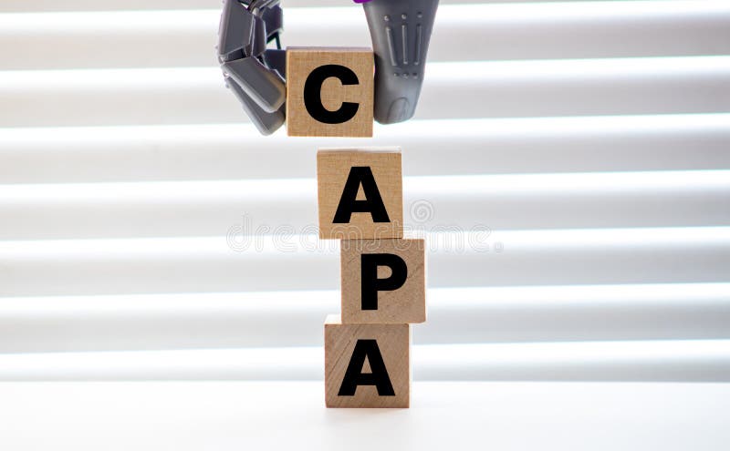 CAPA Word Made with Building Blocks, Business Concept Stock Photo ...