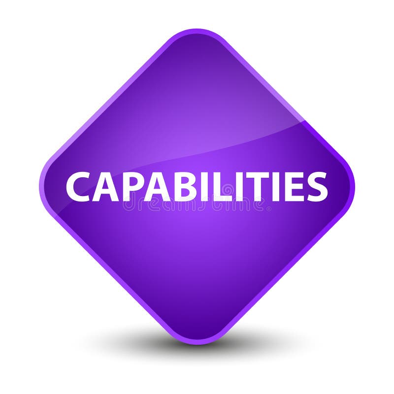 Capabilities Elegant Purple Diamond Button Stock Illustration ...