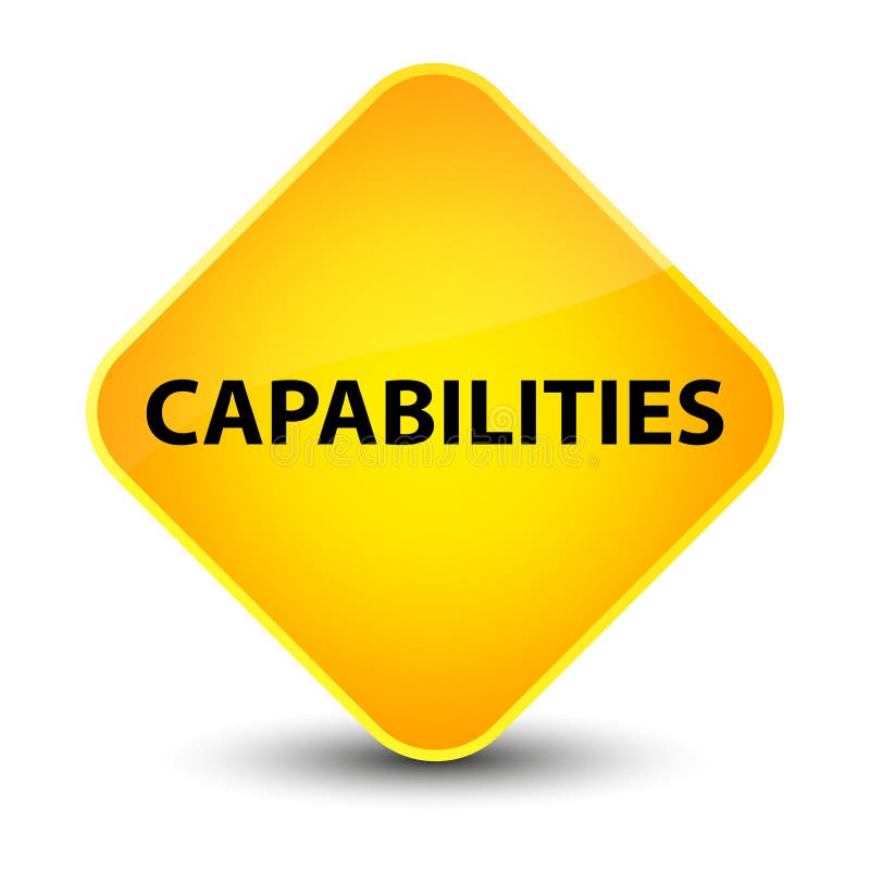 Capabilities Elegant Yellow Diamond Button Stock Illustration ...