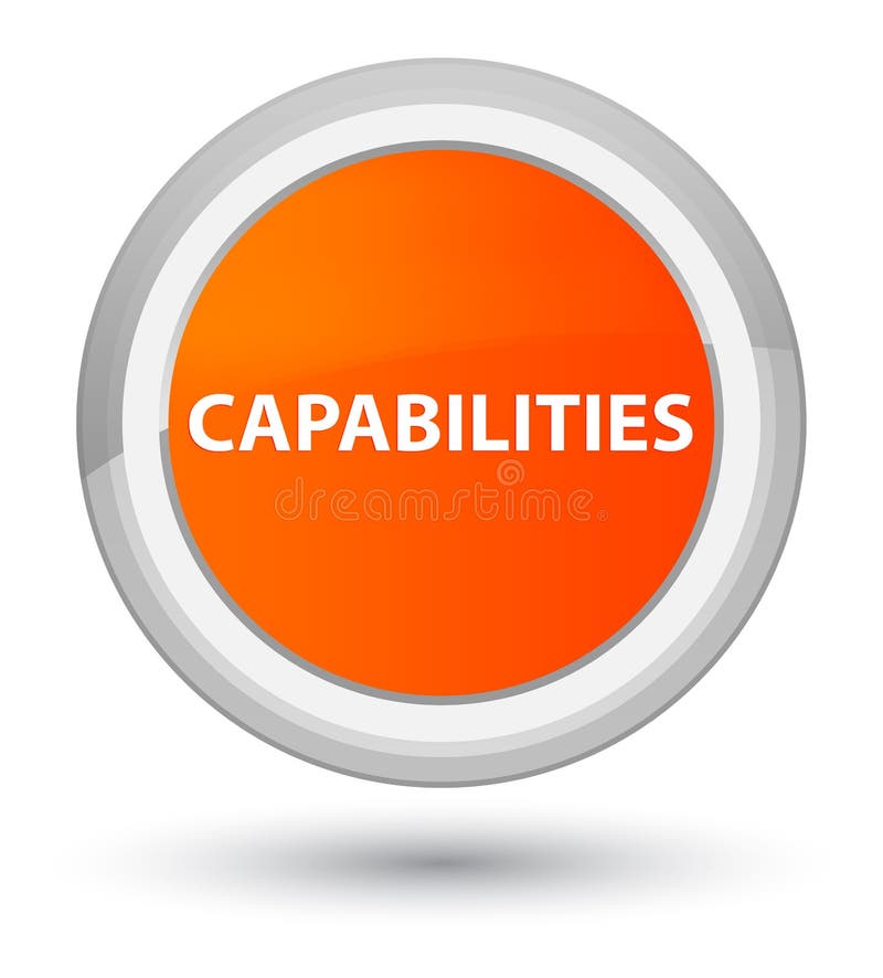 Capabilities Prime Orange Round Button Stock Illustration ...