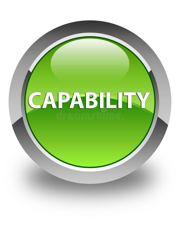 Capability Glossy Green Round Button Stock Illustration - Illustration ...