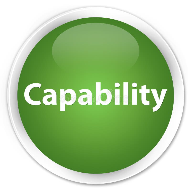 Capability Premium Soft Green Round Button Stock Illustration ...