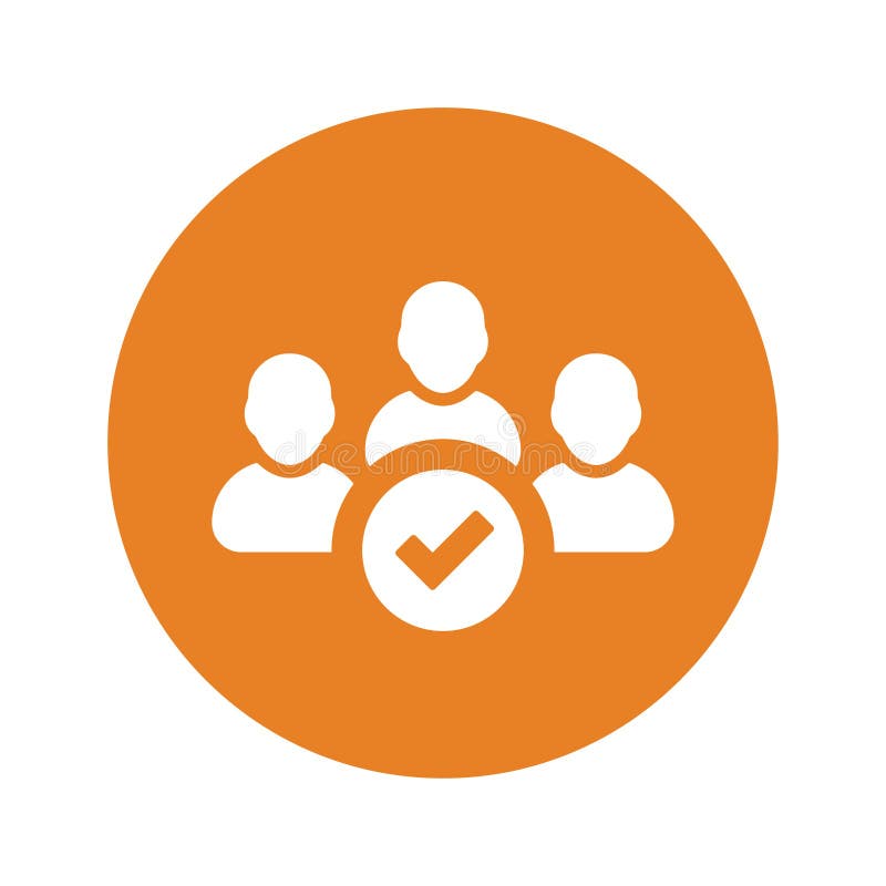 Capable, Deserving, Eligible Icon. Orange Color Vector EPS Stock ...