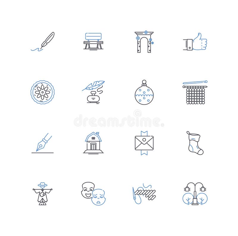 Capable Enterprise Line Icons Collection. Agility, Competent, Versatile ...