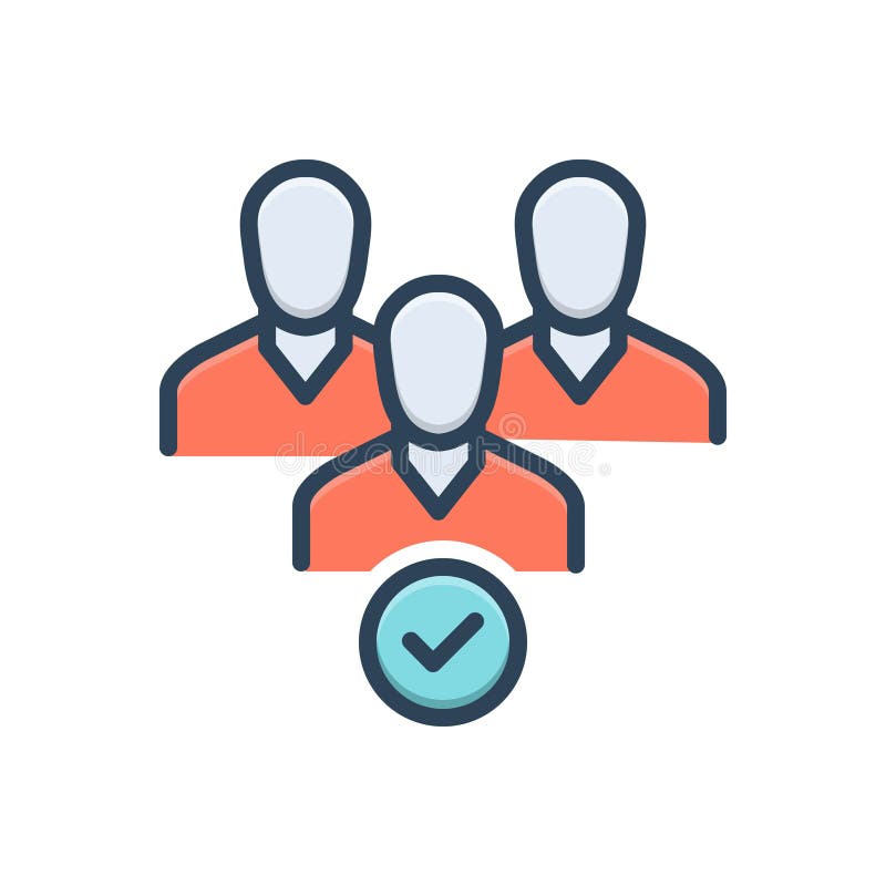 Color Illustration Icon for Capable, People and Competent Stock Vector ...