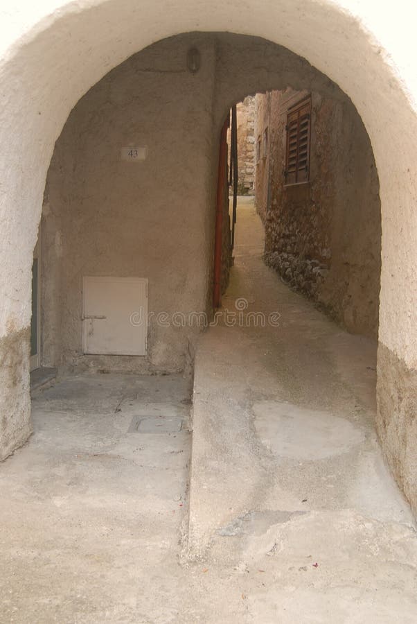 Capaccio Streets in Downtown Stock Image - Image of arch, downtown ...