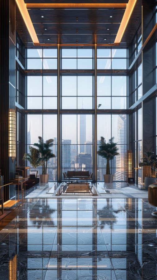 Capacious Living Space Featuring a White Sofa and a Complementary Brown ...