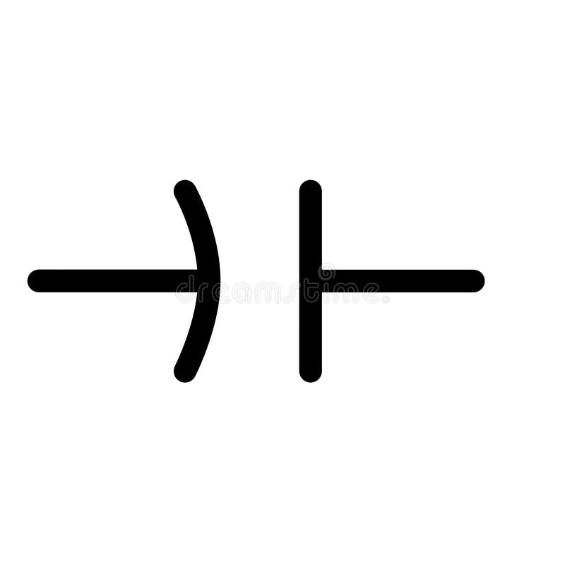 Inductor Component Symbol for Circuit Design Stock Illustration ...