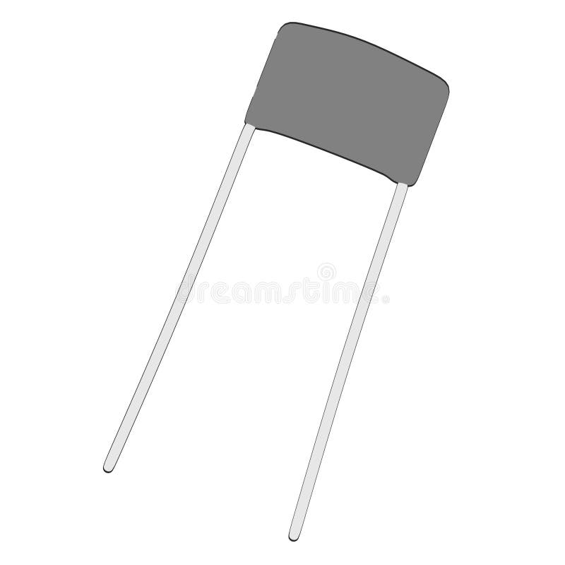 Capacitor stock illustration. Illustration of computer - 69838373