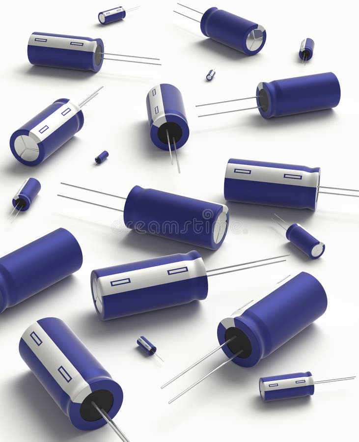 Capacitor stock illustration. Illustration of connection - 100122539