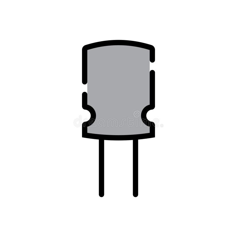 Capacitor icon vector stock vector. Illustration of service - 299104347