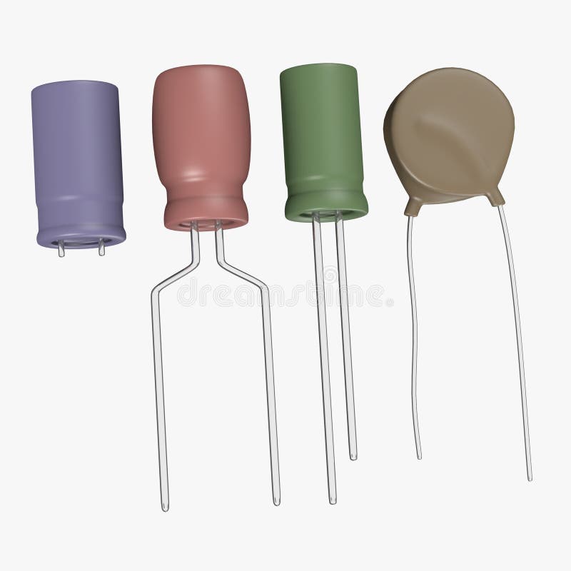 Capacitors stock illustration. Illustration of electronic - 23484876