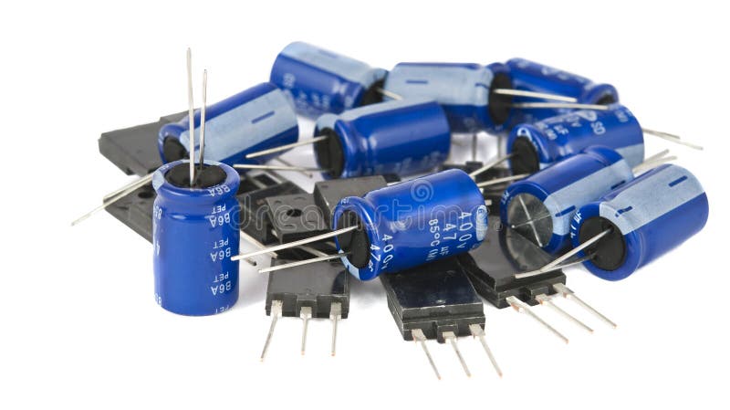 Capacitors stock image. Image of engineering, technology - 464037