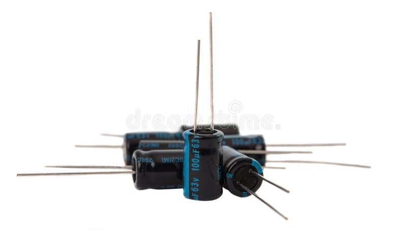 Capacitors isolated stock photo. Image of electricity - 32255492
