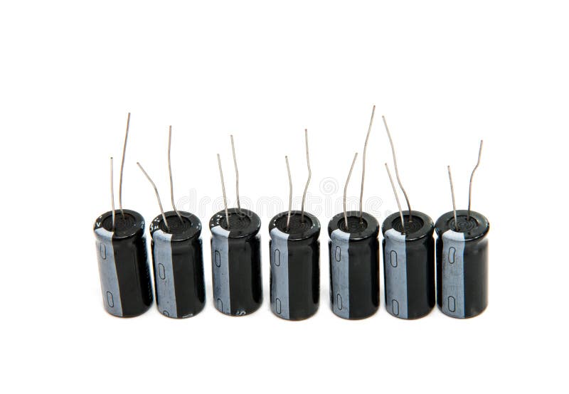 Capacitors isolated stock photo. Image of chip, technology - 84581024