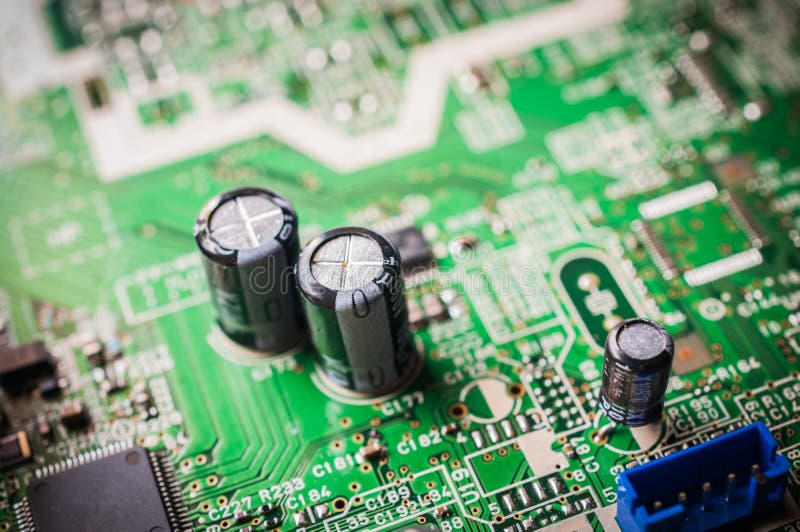 Capacity on Electronic Board Stock Image - Image of environment ...