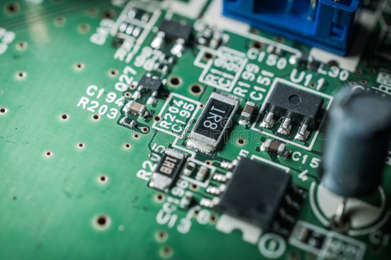 Capacity on Electronic Board Stock Photo - Image of electricity ...