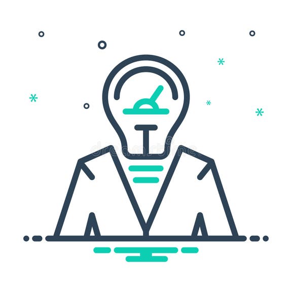 Mix Icon for Capacity, Efficiency and Competence Stock Vector ...