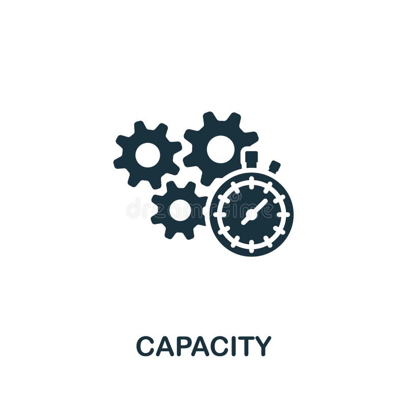 Capacity Icon. Monochrome Simple Company Structure Icon for Templates ...