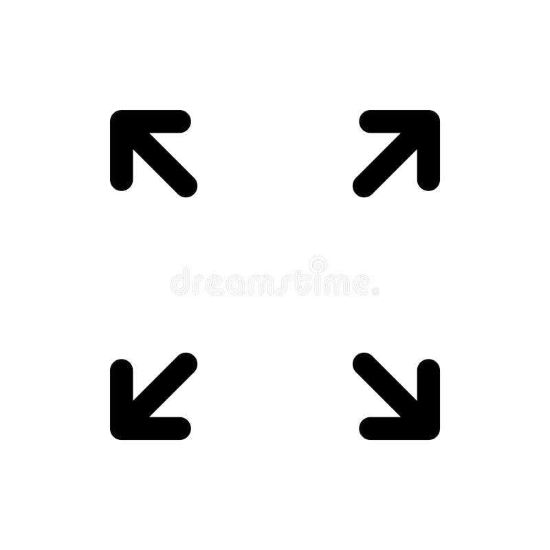 Large Capacity Icon, Expand Icon Set - Vector Illustration. Stock ...