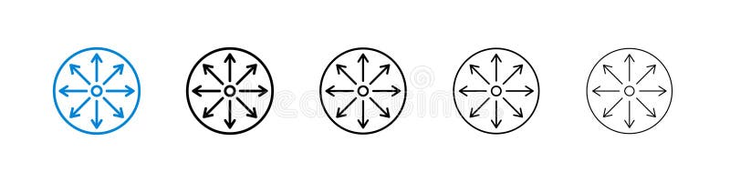 Capacity Line Icon Isolated on White Background Stock Vector ...