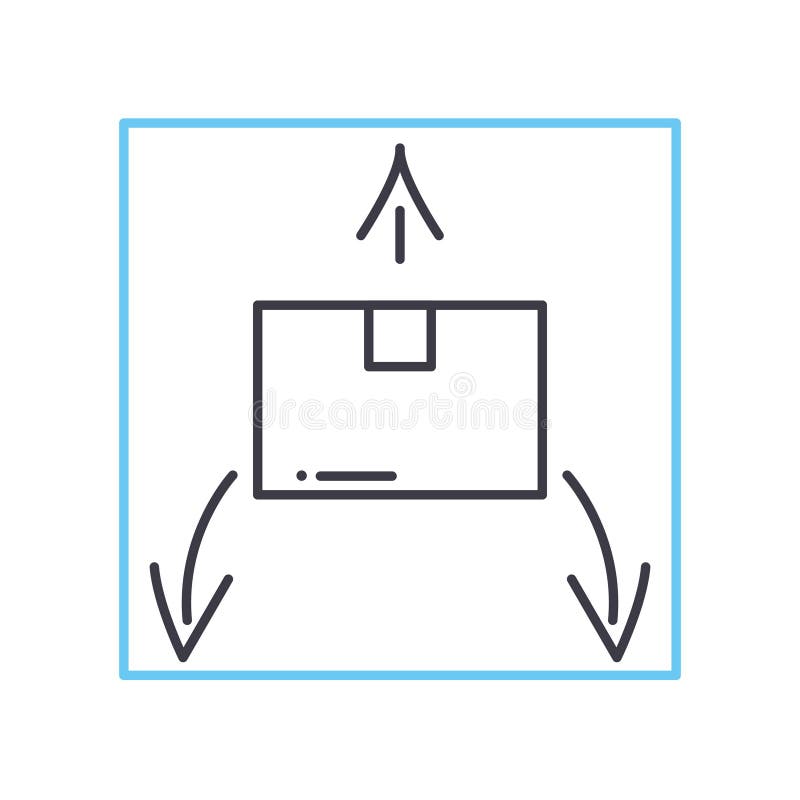 Capacity Line Icon, Outline Symbol, Vector Illustration, Concept Sign ...