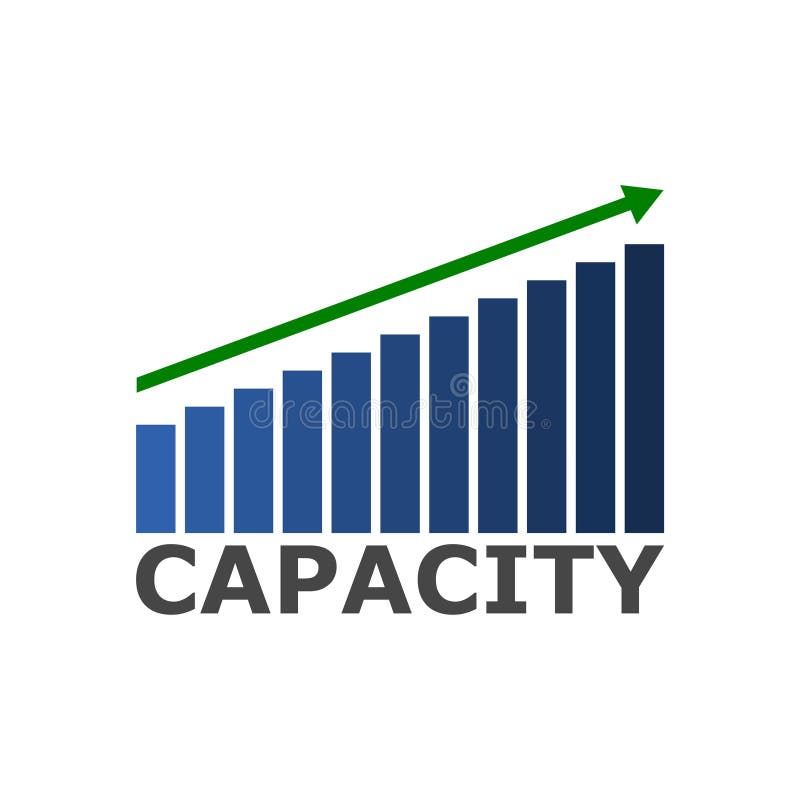 Capacity Vector on White Background Stock Vector - Illustration of ... Capacity Vector on White Background Stock Vector - Illustration of ...