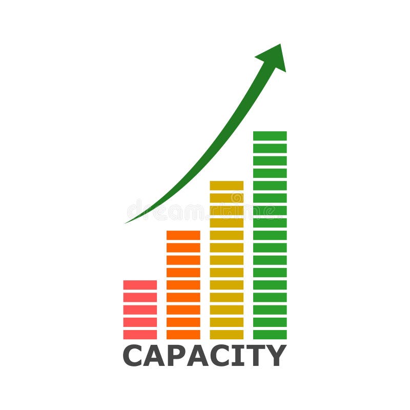 Capacity Vector on White Background Stock Vector - Illustration of ... Capacity Vector on White Background Stock Vector - Illustration of ...