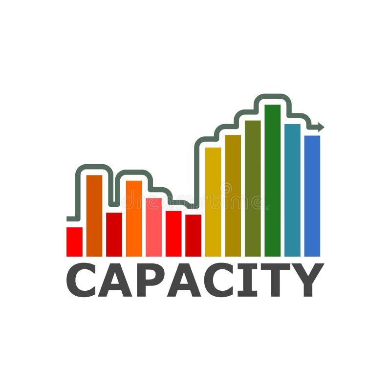 Capacity Vector on White Background Stock Vector - Illustration of ...