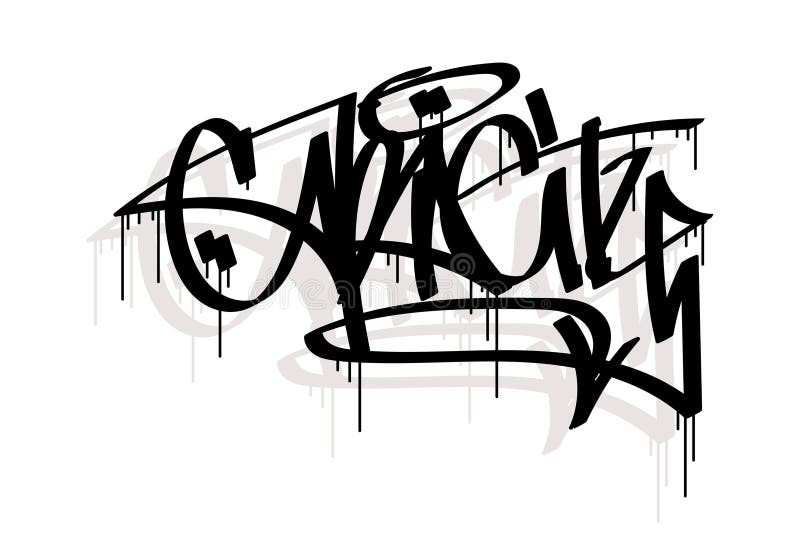 CAPACITY Word Graffiti Tag Style Stock Vector - Illustration of vector ...